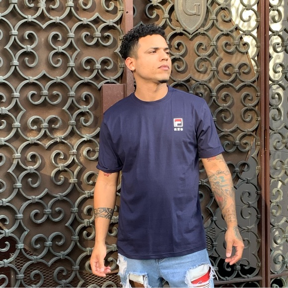 Fila | Shirts | Mens Fila Navy Short Sleeve Tee Shirt | Poshmark